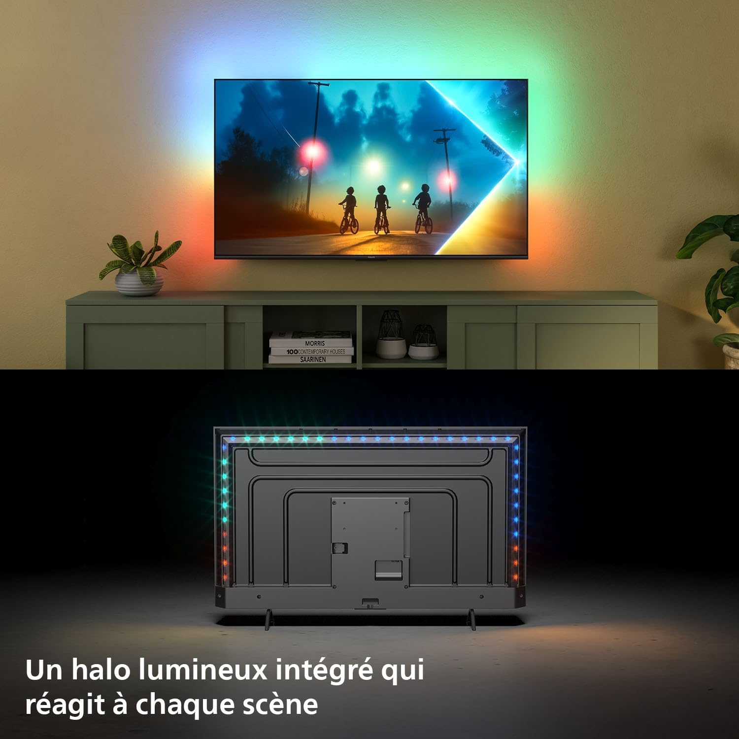 Philips Ambilight 55PUS8200 4K LED Smart TV - Écran 55 Pouces avec ...